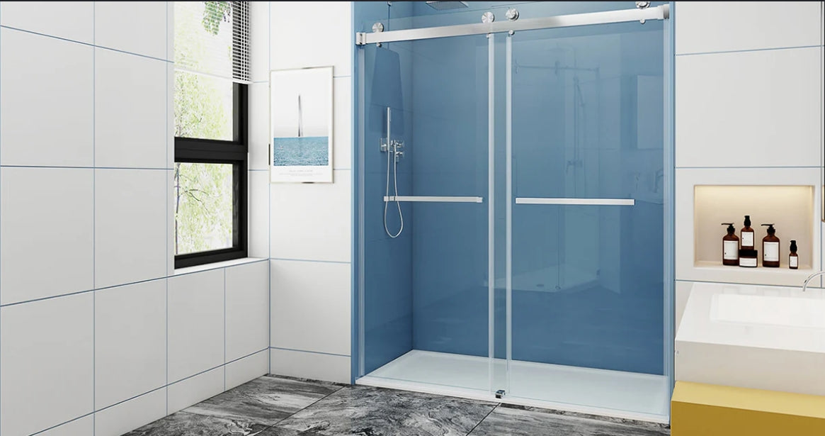 Transform Your Bathroom with the Ultra - Modern DS01 Double Sliding Gl – MCOCOD